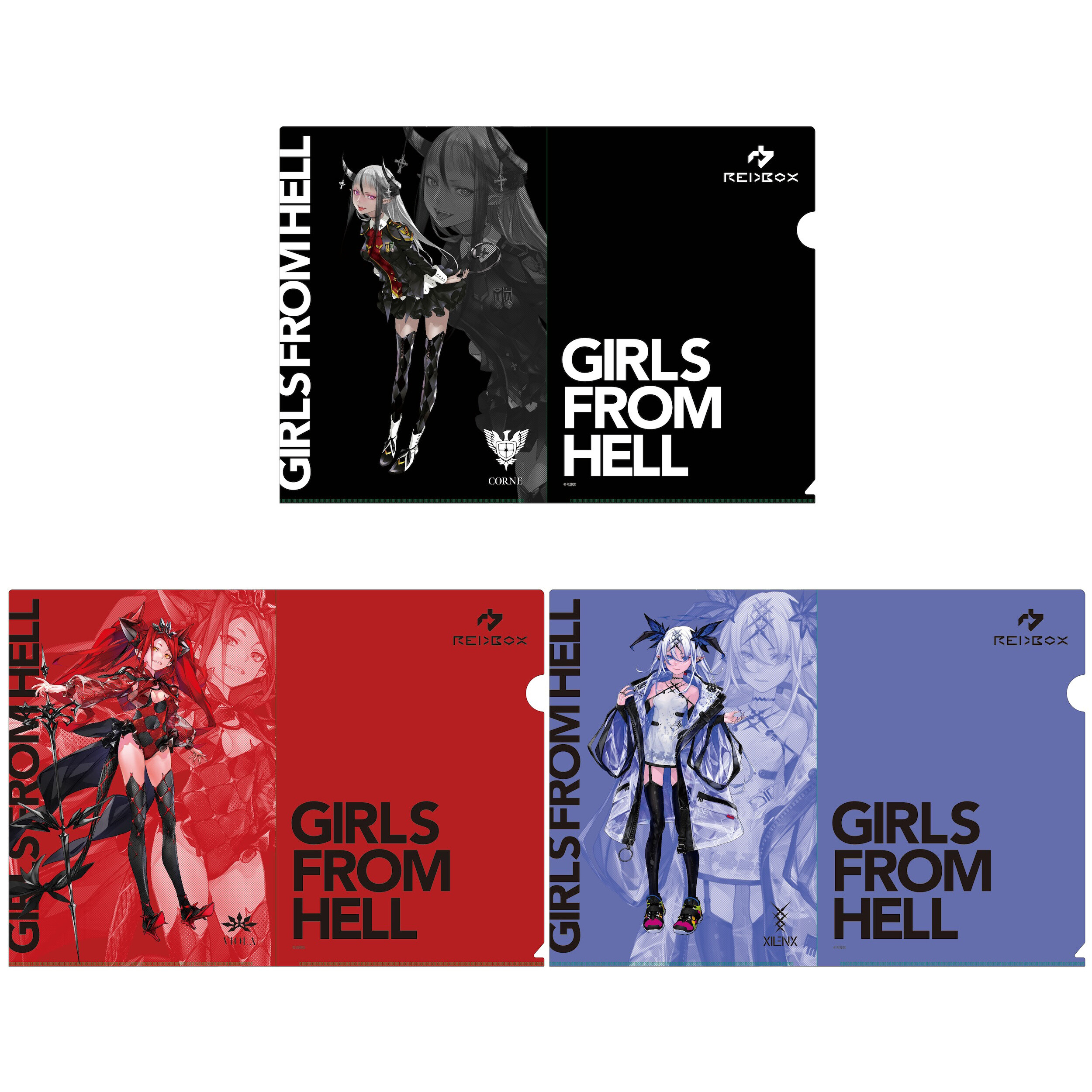 Girls from Hell A4 Clear File Set A - Tokyo Otaku Mode (TOM)