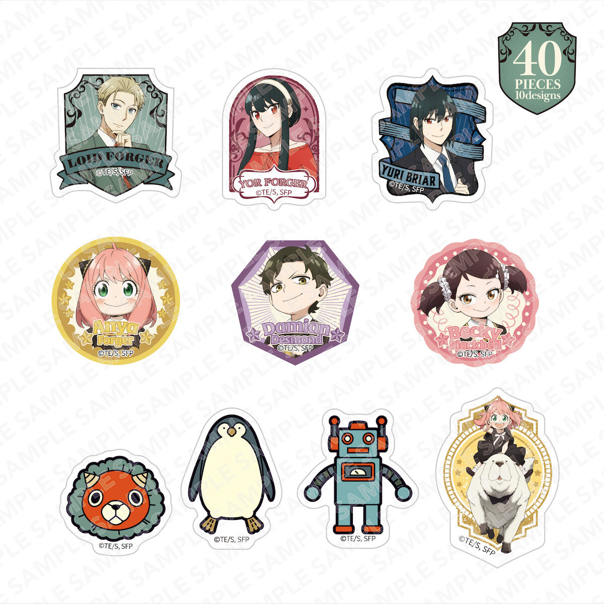 Spy x Family Flake Sticker Character Set: KADOKAWA - Tokyo Otaku Mode (TOM)