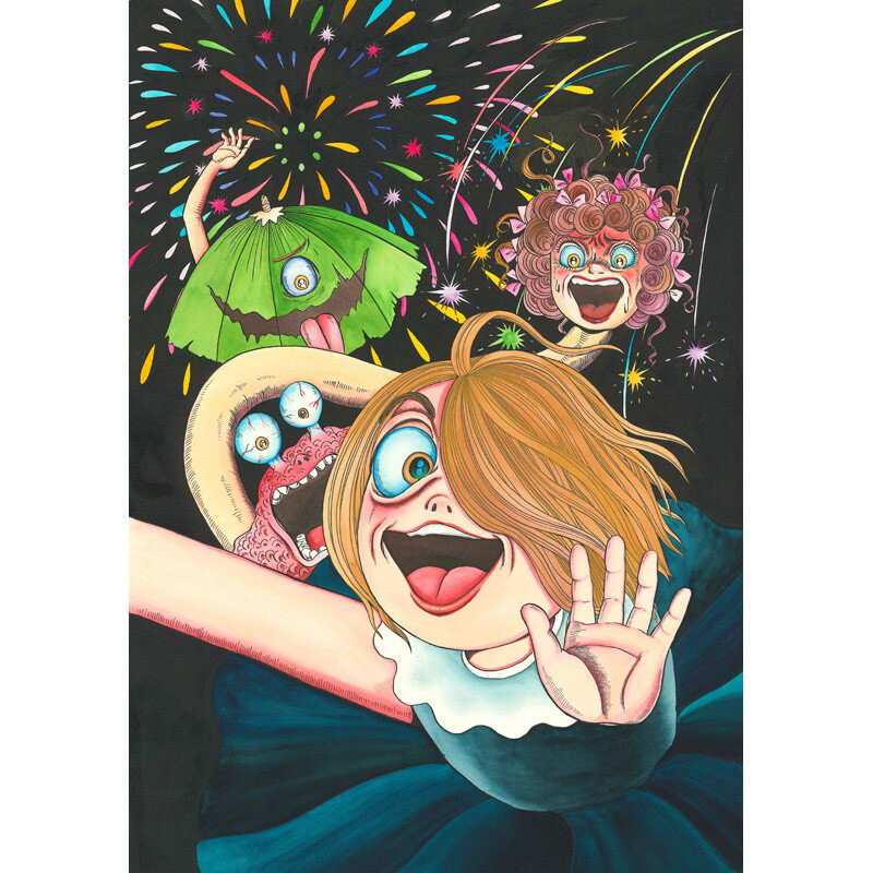 Kanako Inuki Fushigi no Tatari-chan Vol. 6 Back Cover Reproduction Art Print: fundiystore ...