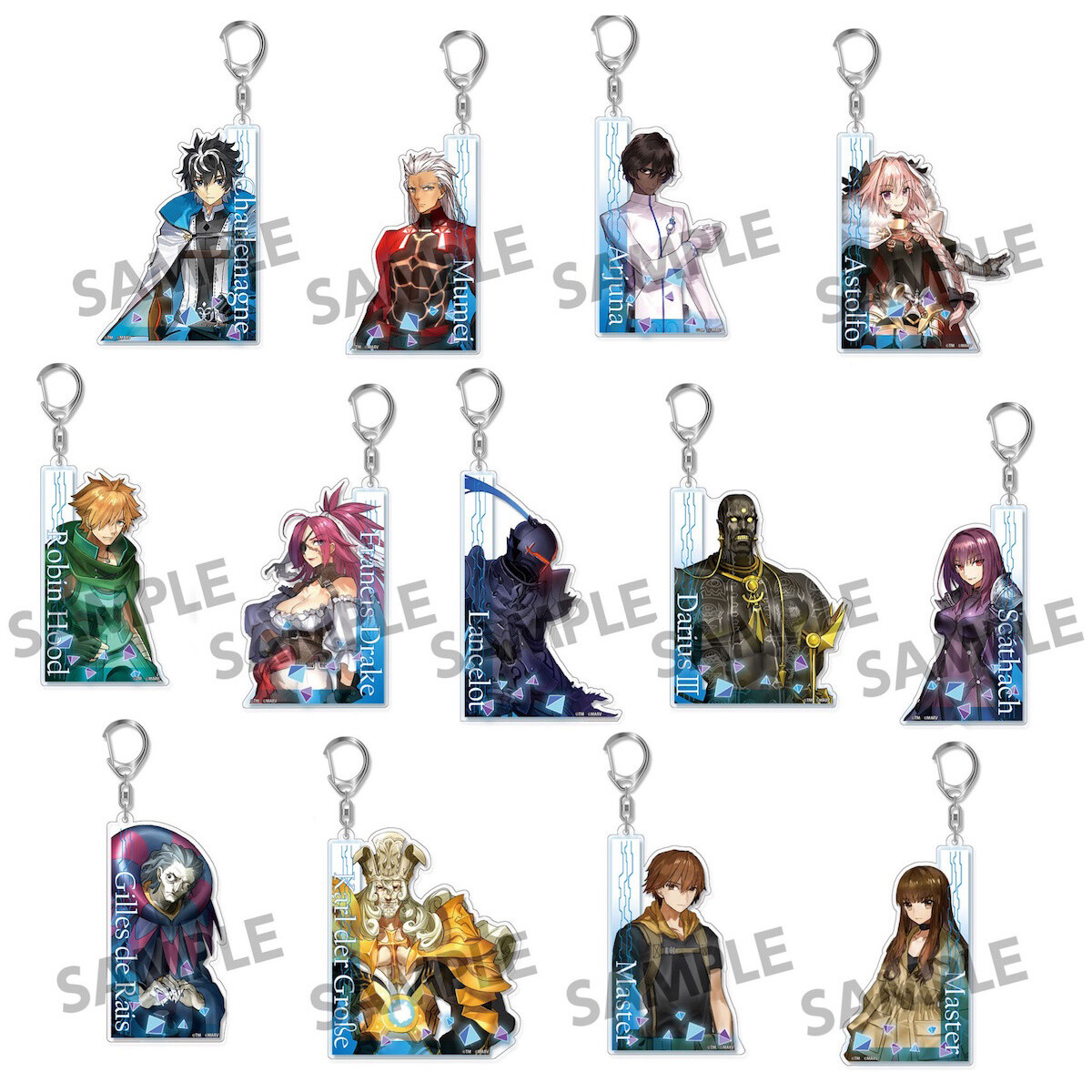 Fate/Extella Acrylic Keychain Collection: Type-Moon - Tokyo Otaku Mode ...