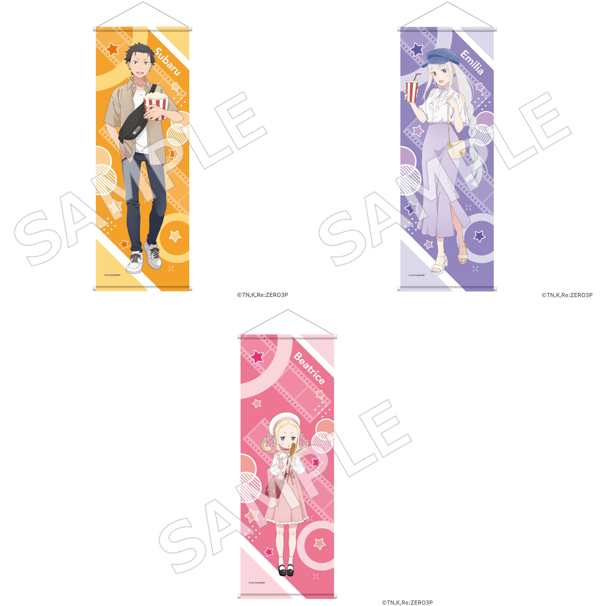 Re:Zero -Starting Life in Another World- Half B2-sized Tapestry Movie ...