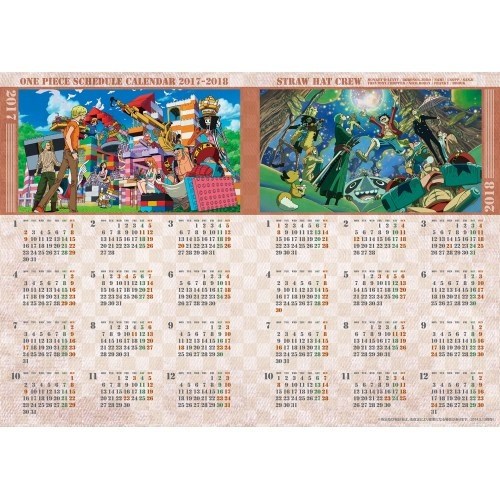 One Piece 2017 Character Schedule Book - Tokyo Otaku Mode (TOM)