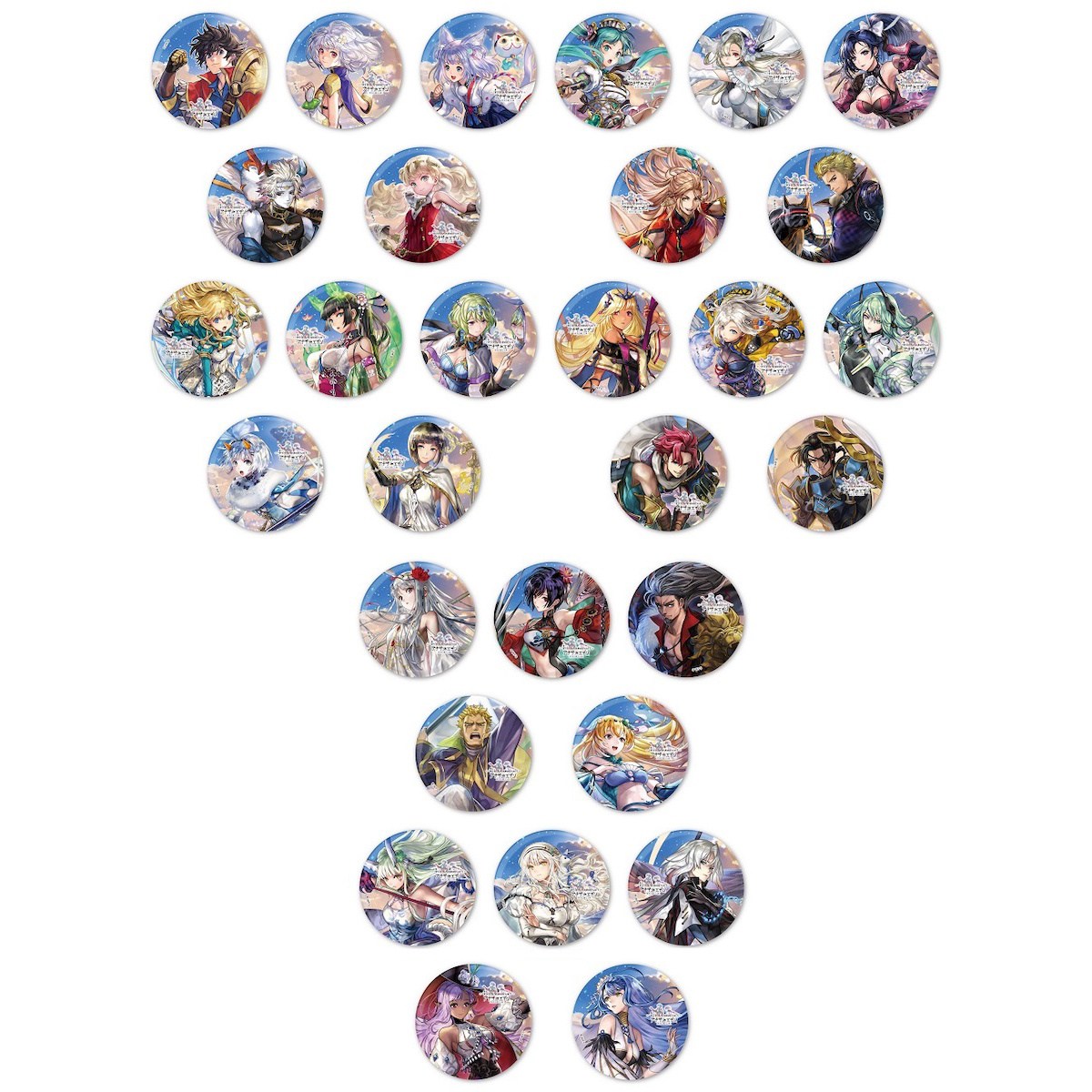 Another Eden Pin Badge Complete Set (4th Anniversary Illustration Ver ...
