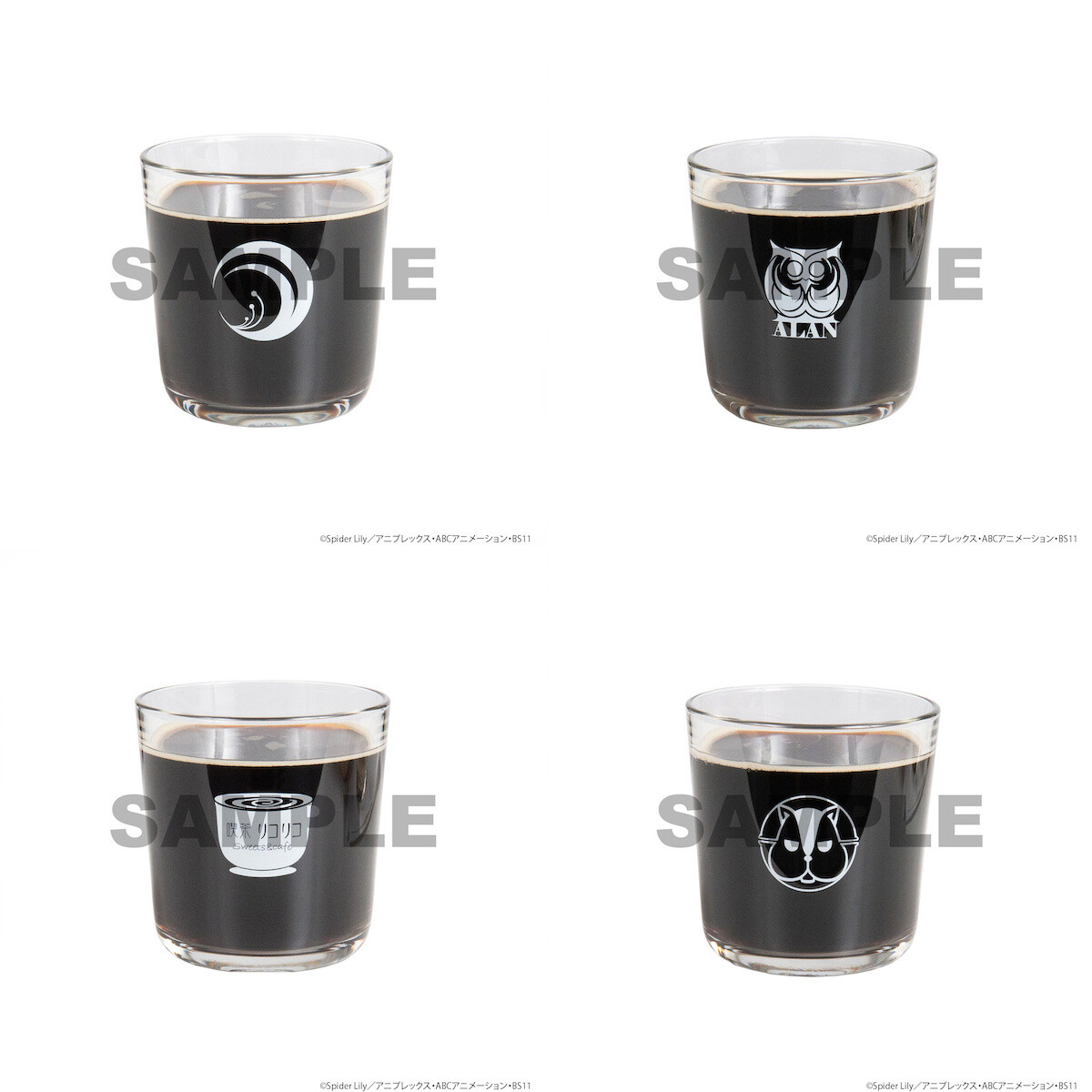 Lycoris Recoil Glass Collection - Tokyo Otaku Mode (TOM)