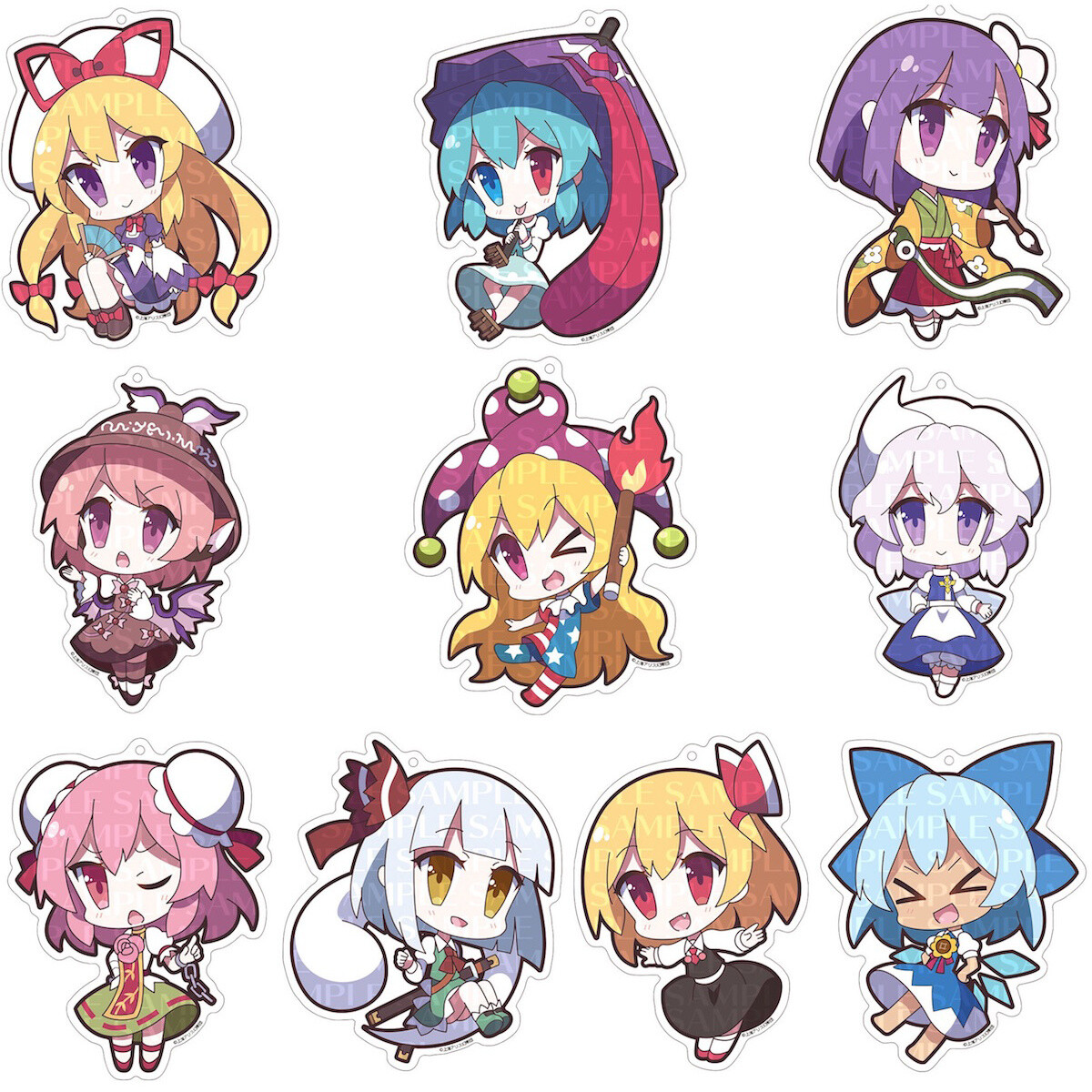 Yurutto Touhou Acrylic Keychain Collection Vol. 1 - Tokyo Otaku Mode (TOM)