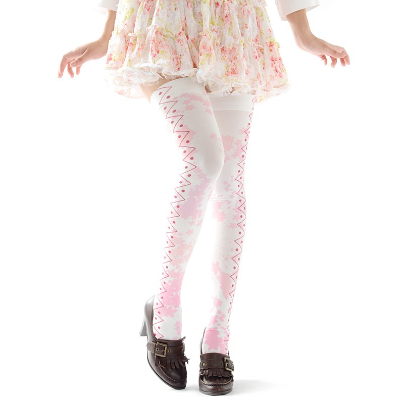 Zettairyoiki Sakura Thigh-High Tights - Tokyo Otaku Mode (TOM)