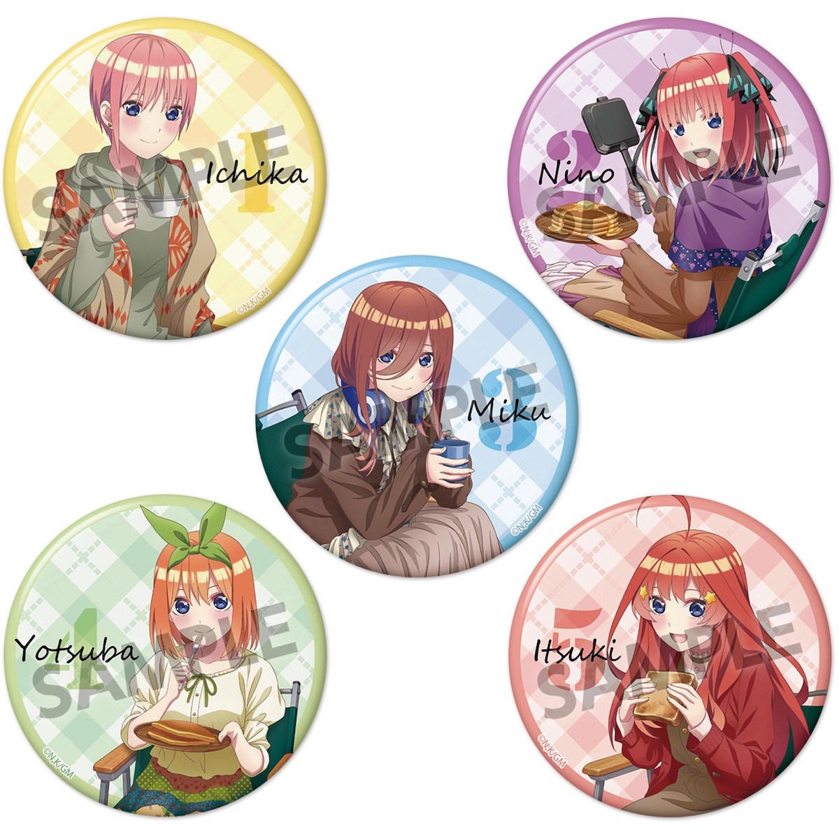 The Quintessential Quintuplets the Movie Pin Badge Collection - Tokyo ...