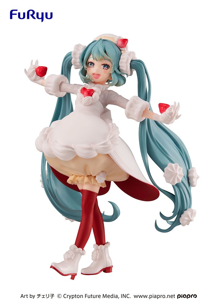 Hatsune Miku Sweet Tea Time Figure: Strawberry Short Ver. - Tokyo Otaku ...
