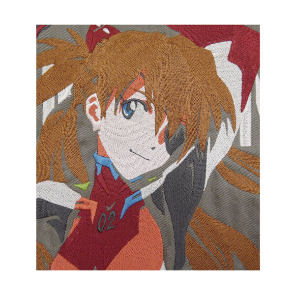 Evangelion Asuka Embroidered Olive Tour Jacket - Tokyo Otaku Mode (TOM)