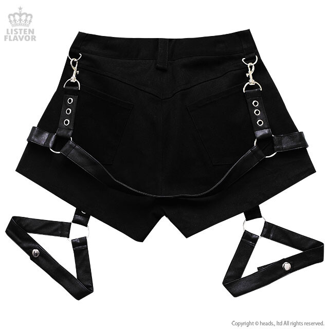 LISTEN FLAVOR Detachable Harness Garter Belt Shorts: Listen Flavor ...