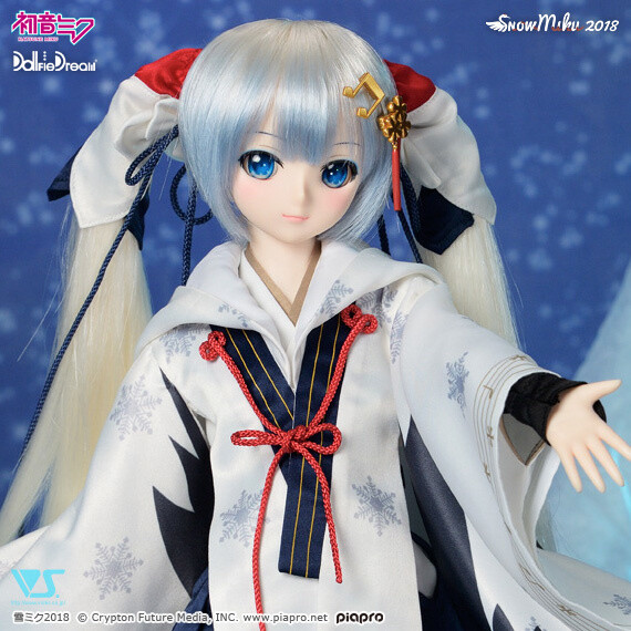 Dollfie Dream Hatsune Miku Japanese Crane Shrine Maiden Dress Set ...