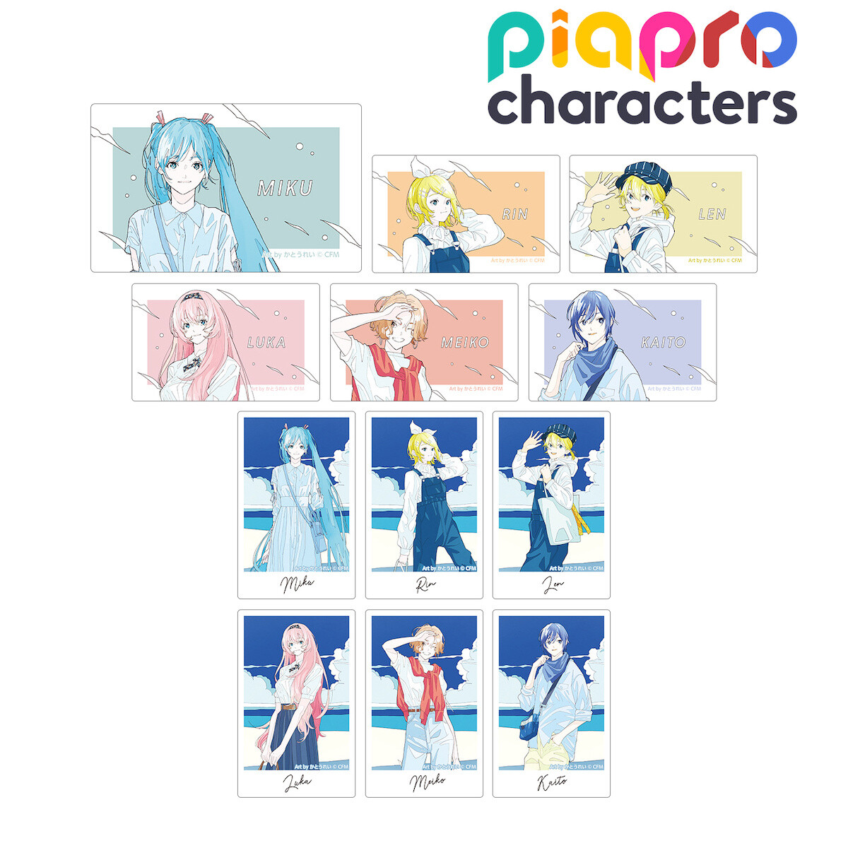 Piapro Characters Early Summer Ver. Trading Card Stickers Complete Box ...