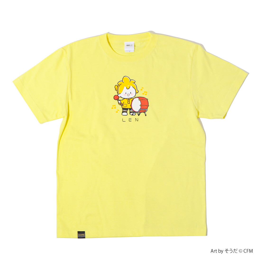 Hatsune Miku Piapro Kids! Kagamine Len Yellow T-Shirt - Tokyo Otaku ...