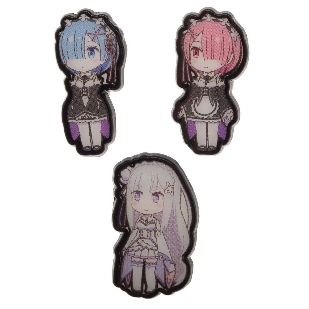 Re:Zero Lapel Pin Set: Bioworld - Tokyo Otaku Mode (TOM)