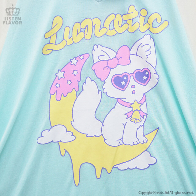 LISTEN FLAVOR Lunatic Cat Short Sleeve Long Sailor Shirt: Listen Flavor ...