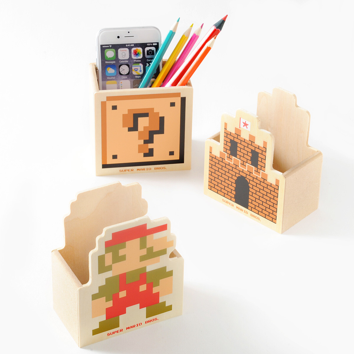 Super Mario Wooden Containers - Tokyo Otaku Mode (TOM)