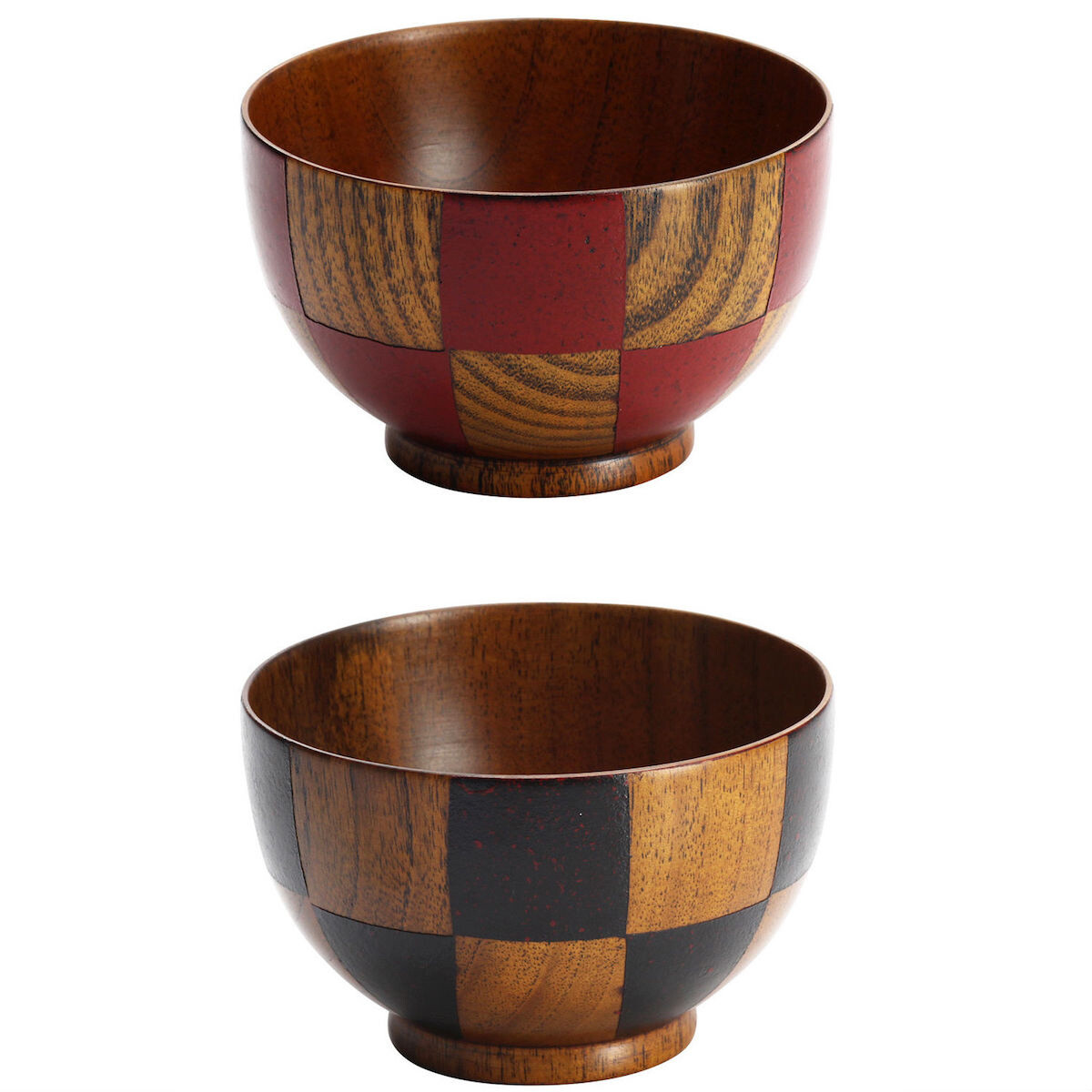 Checkered Lacquerware Soup Bowls - Tokyo Otaku Mode (TOM)
