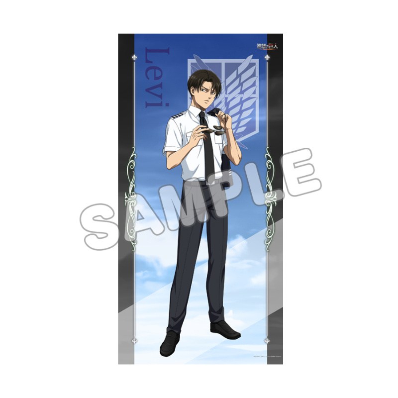 Attack on Titan x Star Flyer Near Life-Size Tapestry Levi - Tokyo Otaku ...
