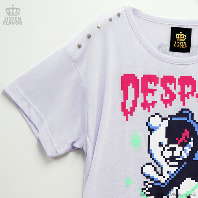 LISTEN FLAVOR Danganronpa 8-Bit Monokuma Cutsew T-Shirt - Tokyo Otaku ...