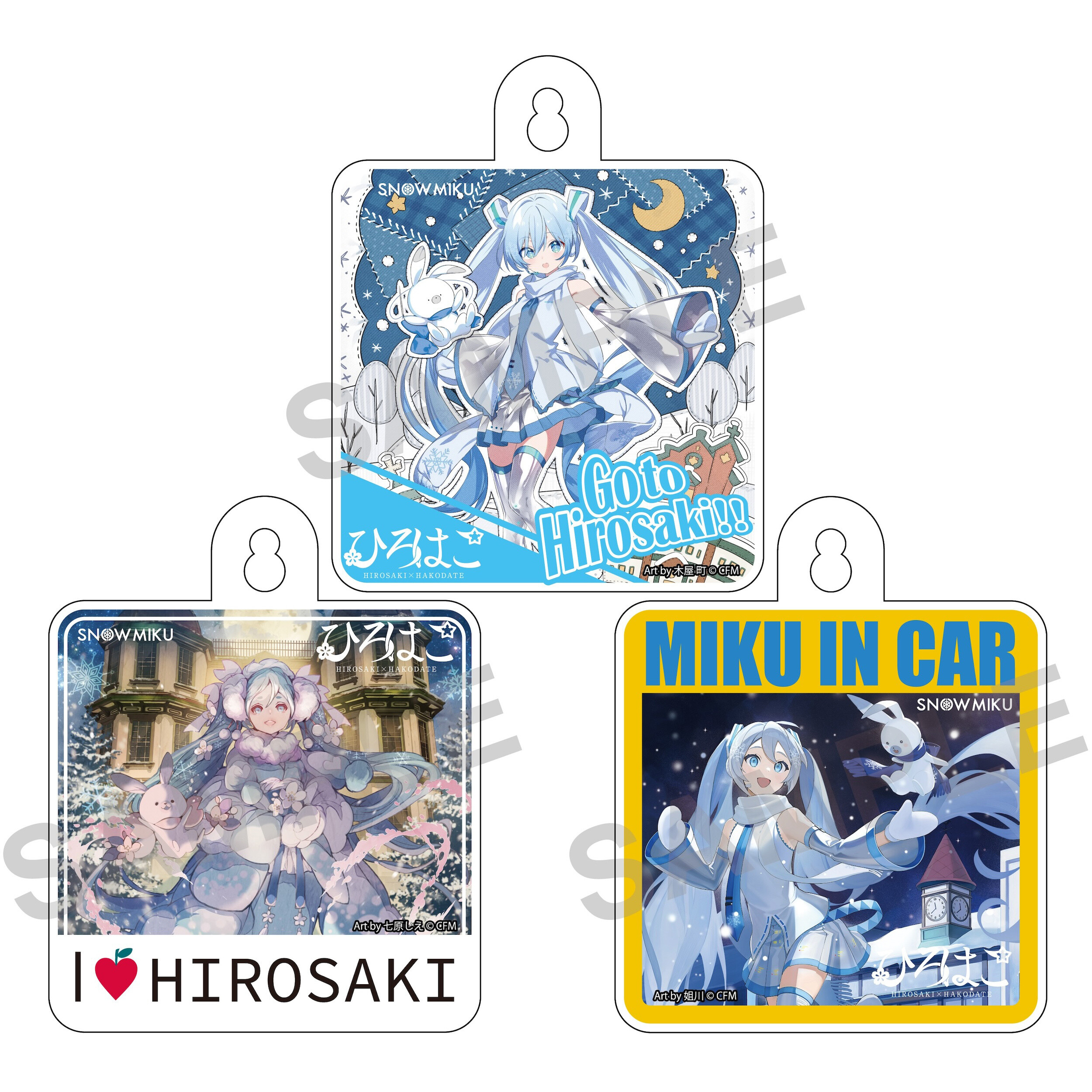 Snow Miku x Hirohako Car Sticker Hirosaki: KADOKAWA - Tokyo Otaku Mode ...