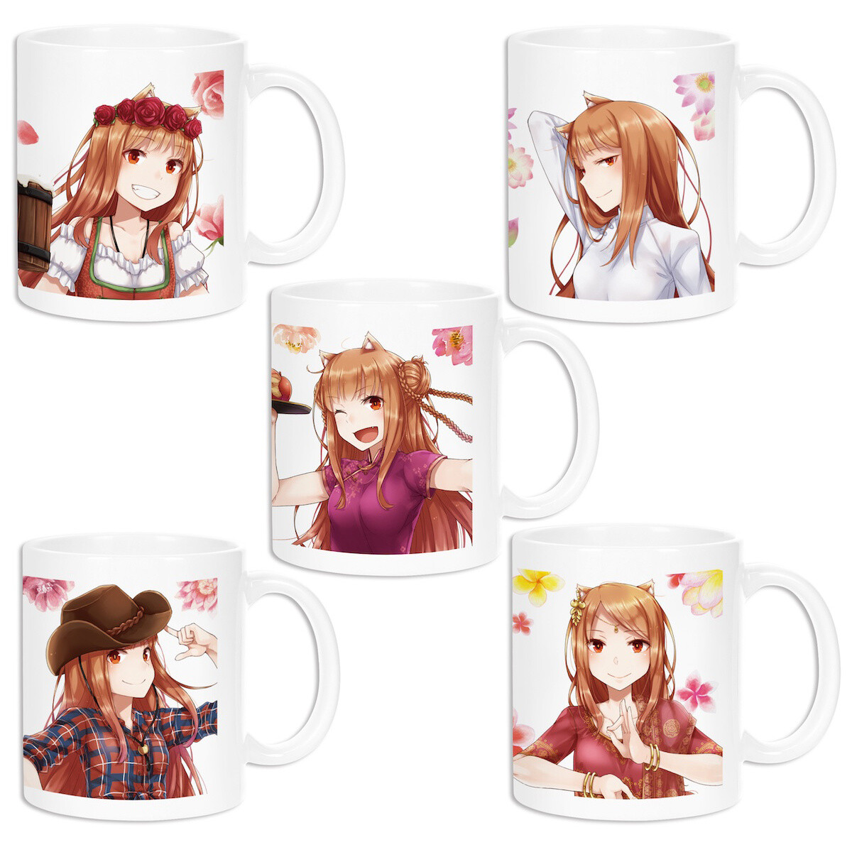 Spice and Wolf Jyuu Ayakura Illustration Holo Mug Collection - Tokyo ...