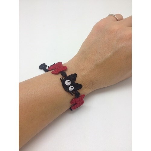 Kiki's Delivery Service Jiji's Ribbon Lace Bracelet: Ghibli - Tokyo ...