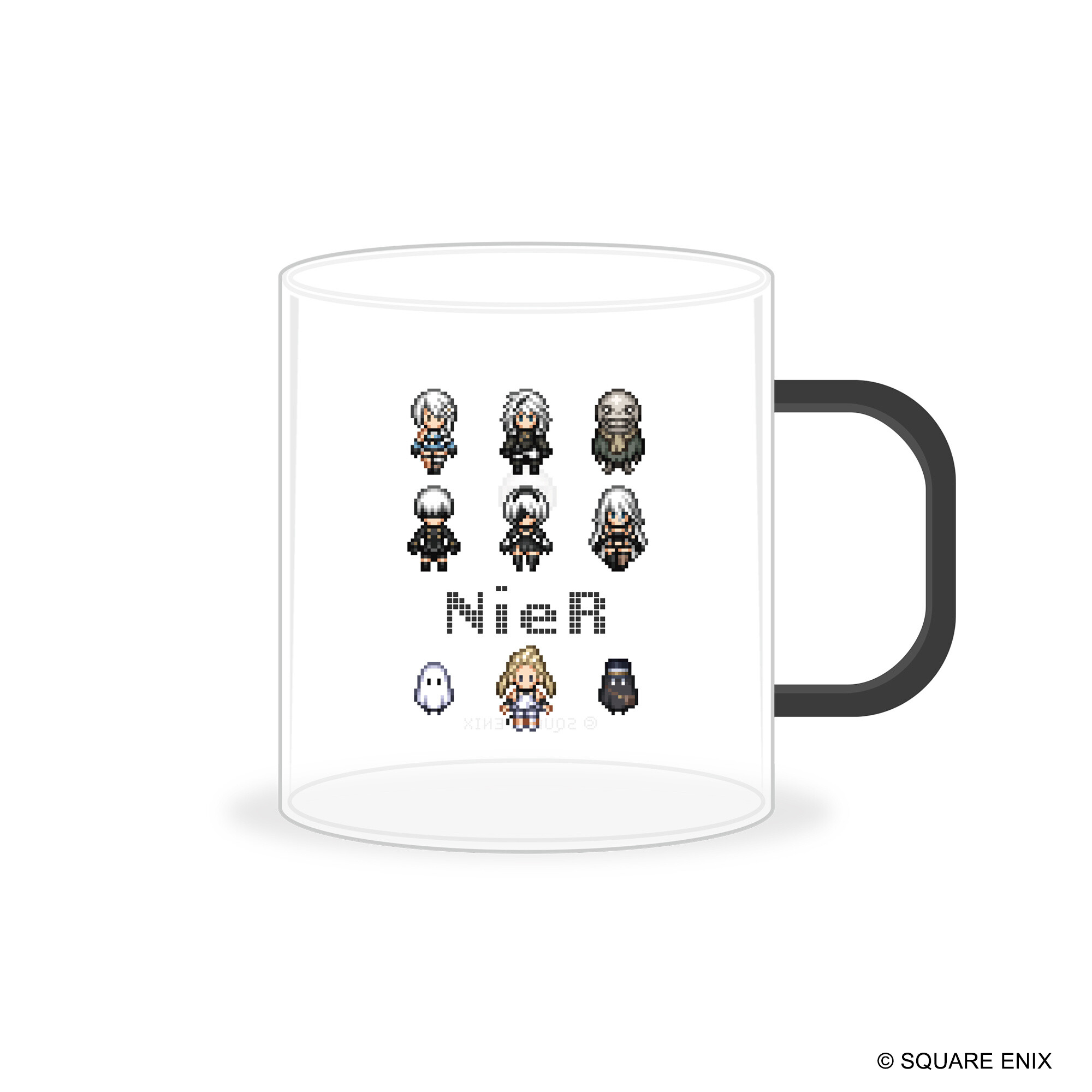 NieR Series Glass Mug Pixel Art Ver.: SQUARE ENIX - Tokyo Otaku Mode (TOM)