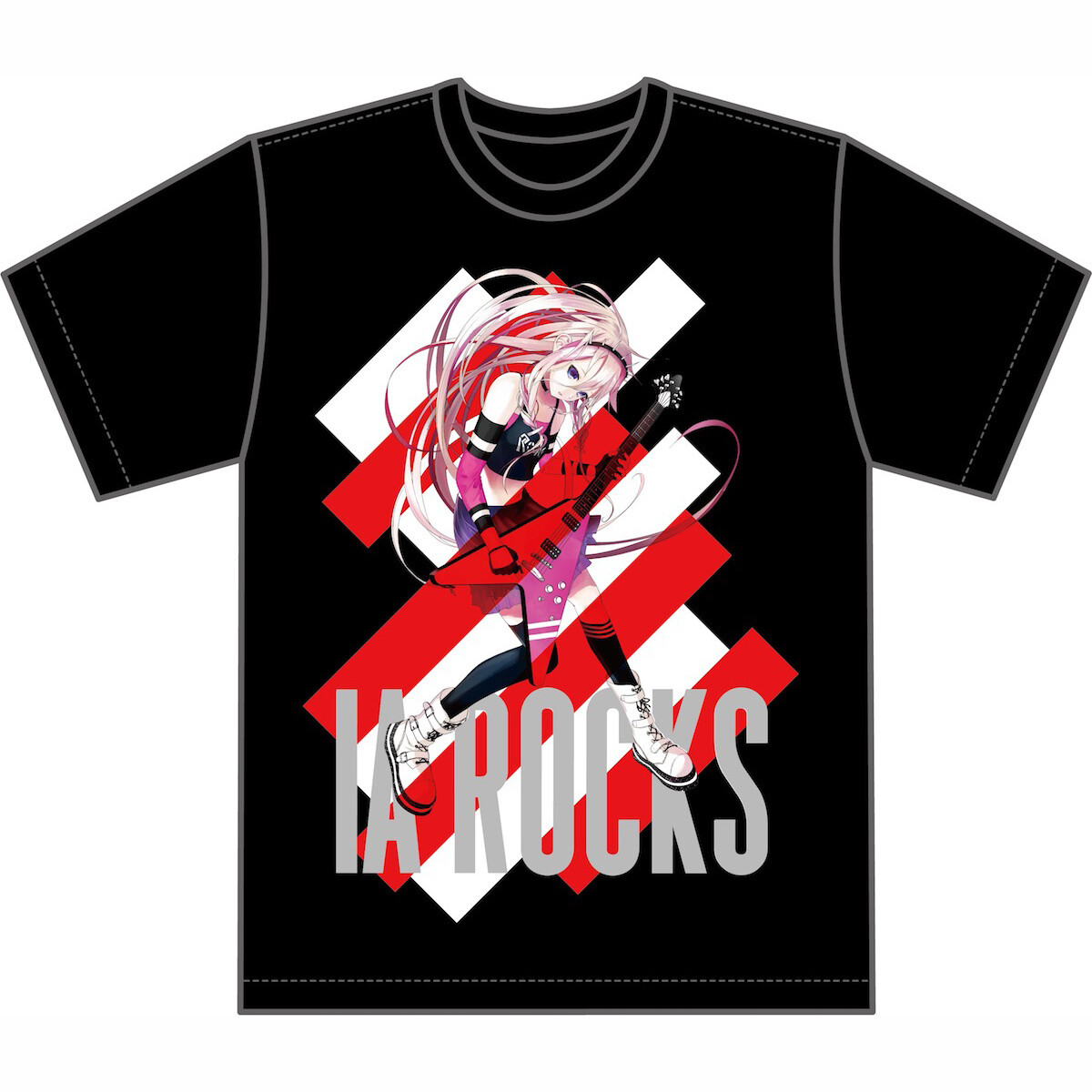 IA Rocks Black T-Shirt Ver. 2 - Tokyo Otaku Mode (TOM)