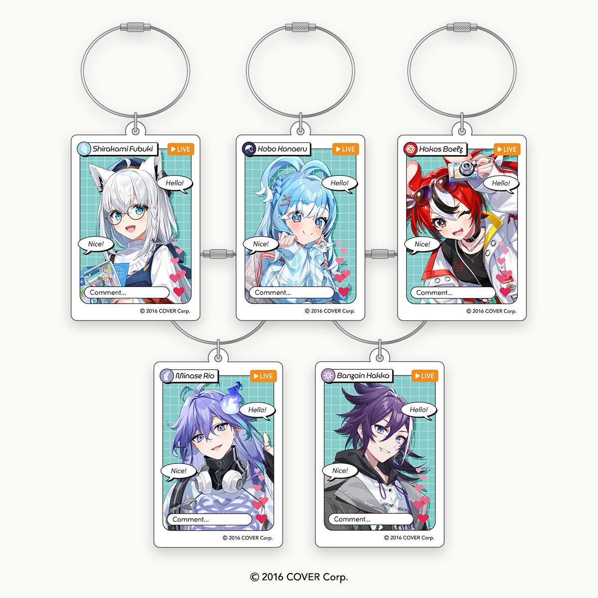 hololive Meet Livestream-style Acrylic Keychain 100% OFF - Tokyo Otaku ...