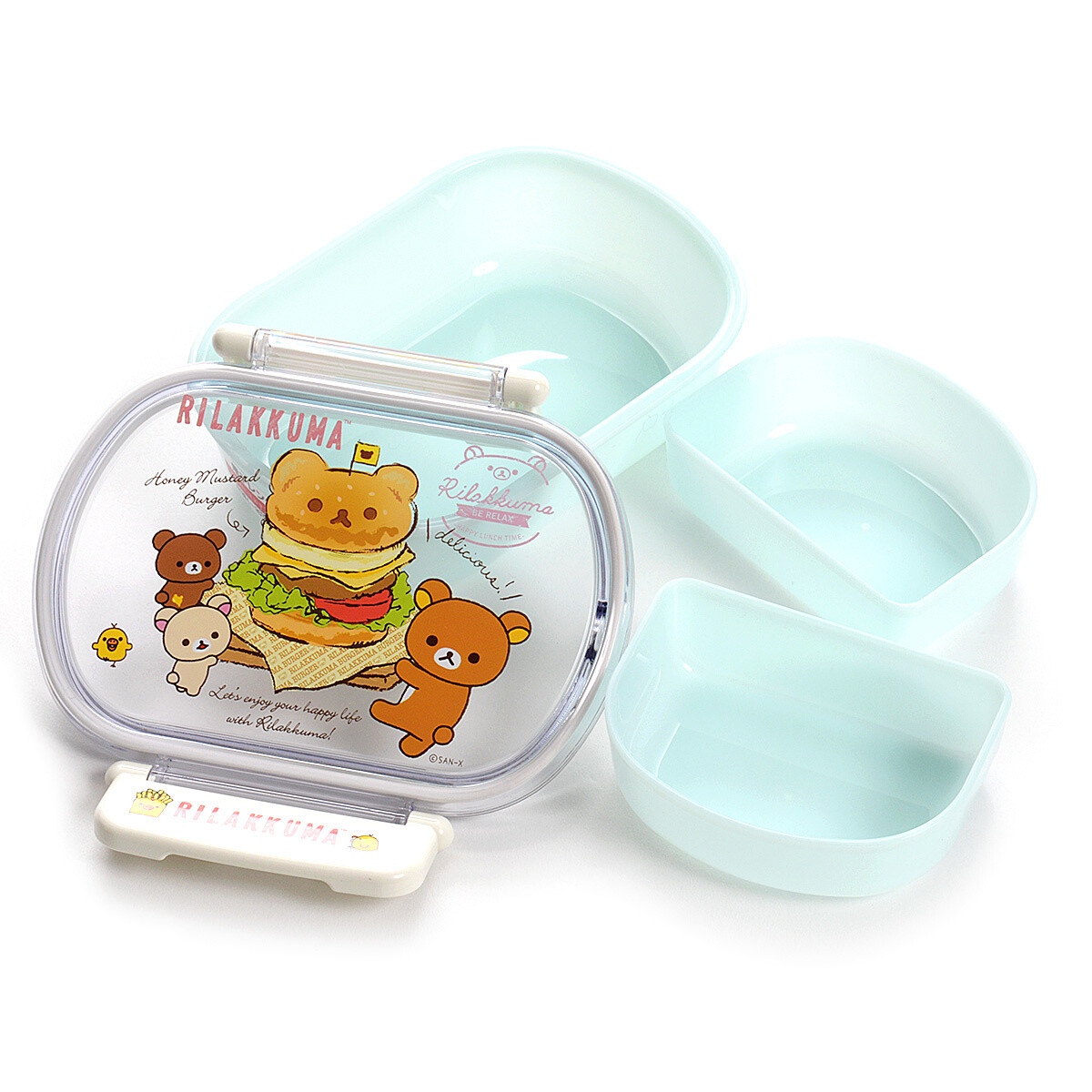 Rilakkuma Lunch Market Snap-Lock Lunch Box - Tokyo Otaku Mode (TOM)