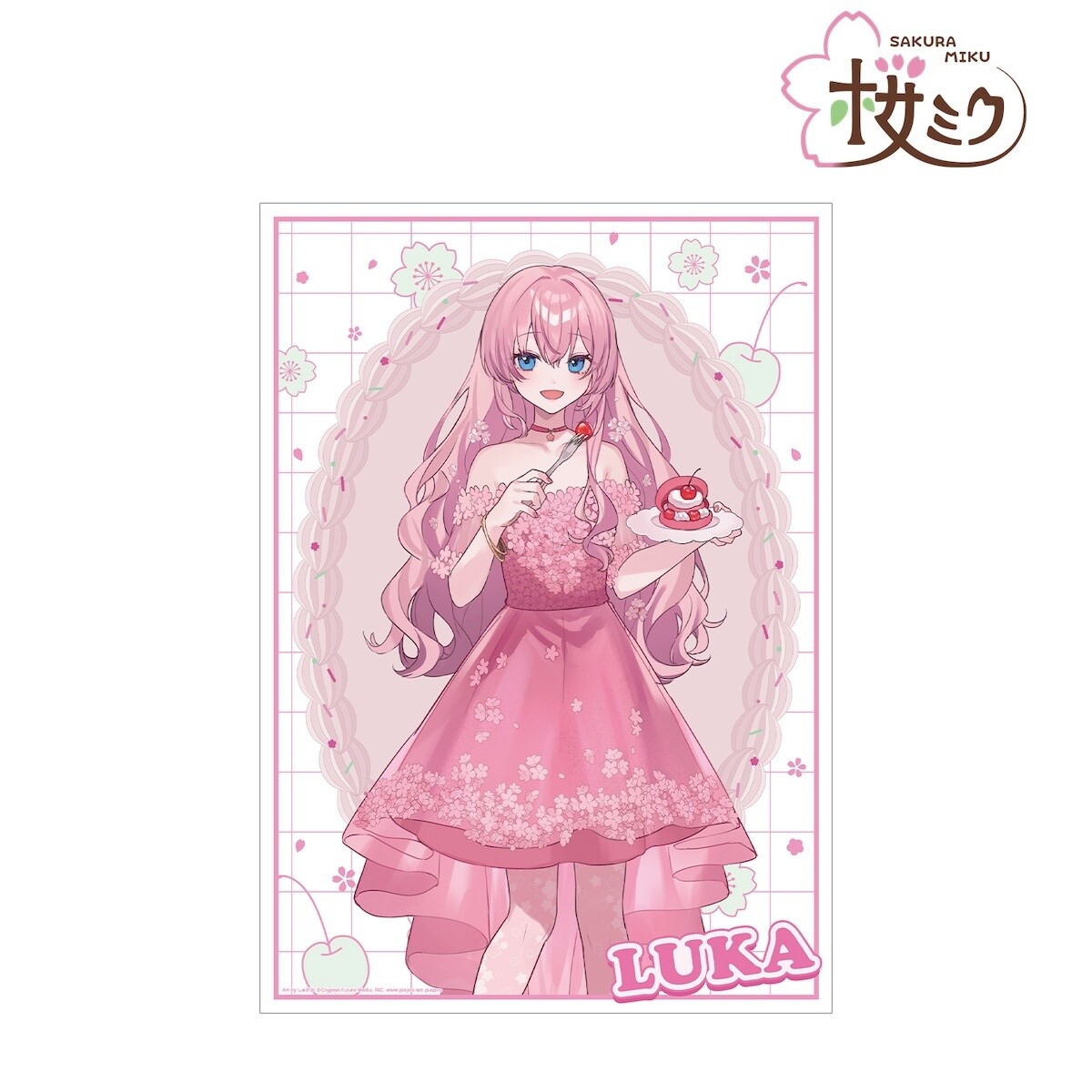 Sakura Miku Megurine Luka: Sakura Party Ver. Art by Shugao A3 Matte ...