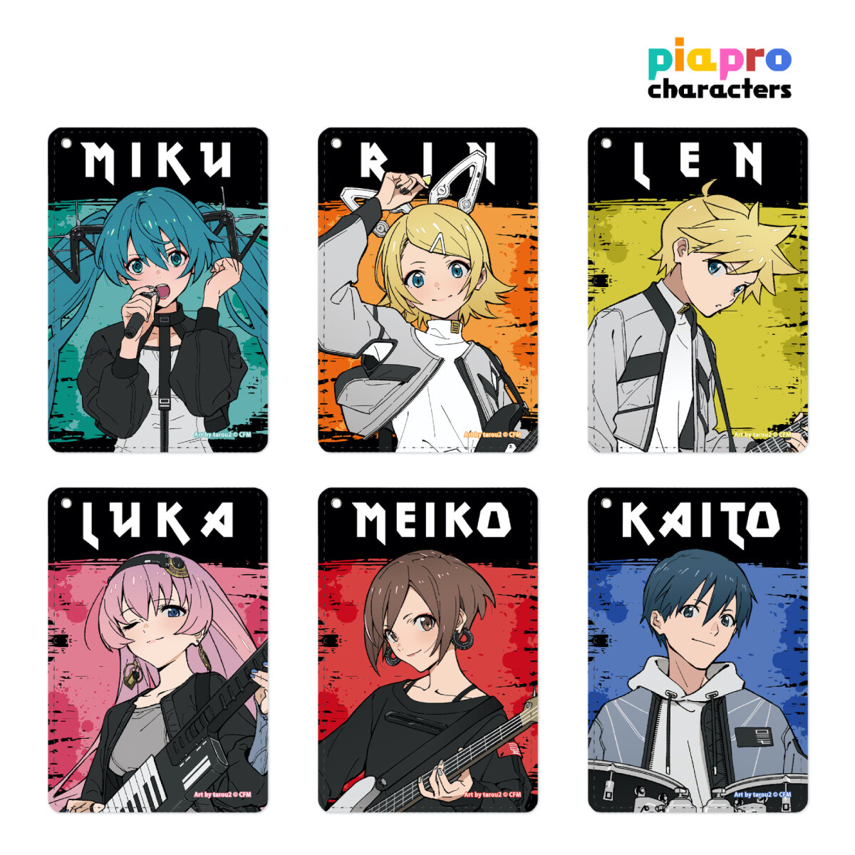 Piapro Characters: Band Ver. Art by tarou2 1-Pocket Pass Cass ...