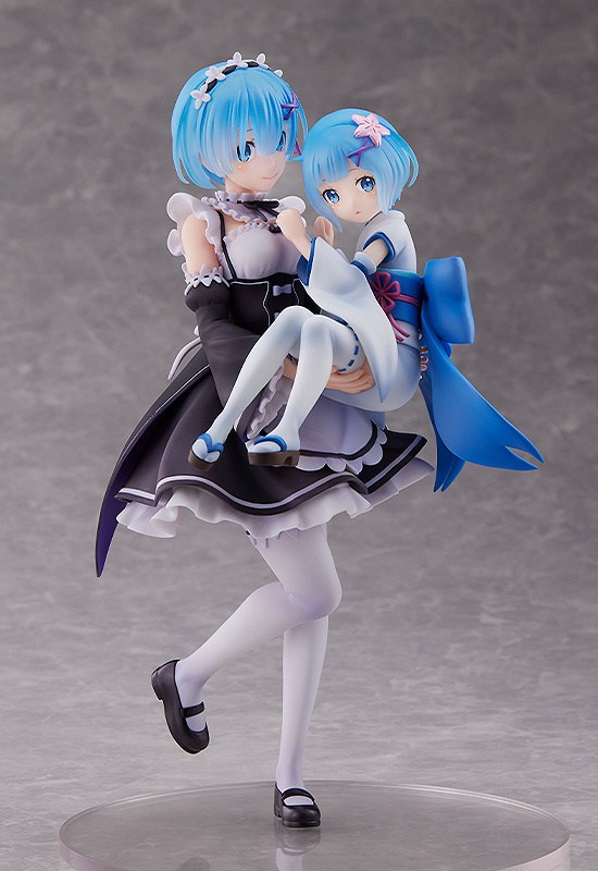 Re:Zero -Starting Life in Another World- Rem & Childhood Rem 1/7 Scale ...