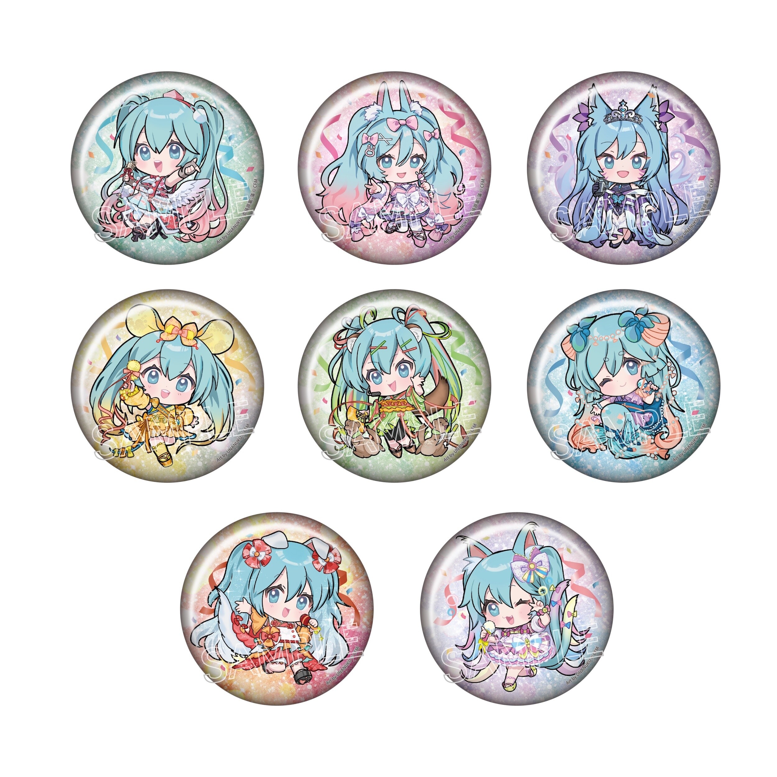 Hatsune Miku Ayakashi Stage Kirakira Can Badge Box Set - Tokyo Otaku ...