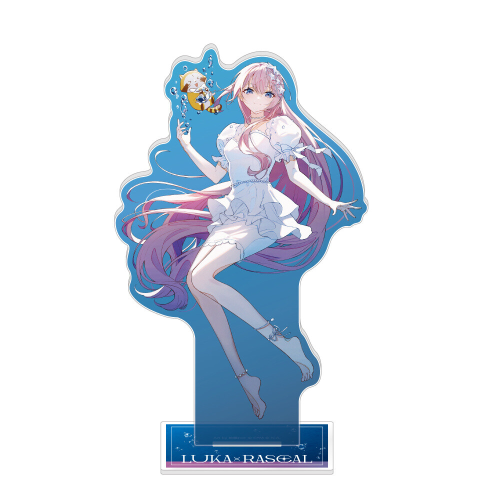 Hatsune Miku x Rascal the Raccoon 2025 Acrylic Stand Megurine Luka ...