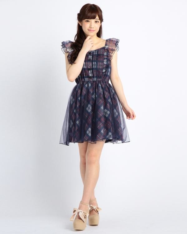 LIZ LISA Sheer Check Dress - Tokyo Otaku Mode (TOM)