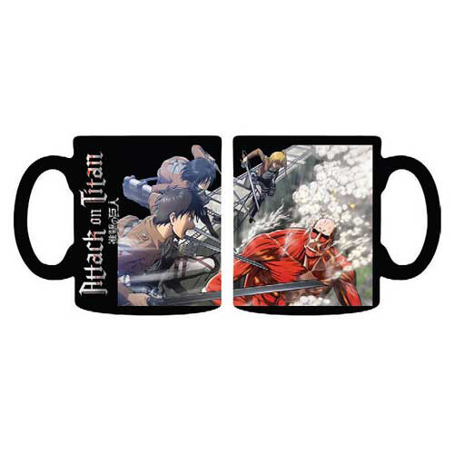 Attack on Titan Scouts vs. Colossal Titan 20 oz. Ceramic Mug - Tokyo ...