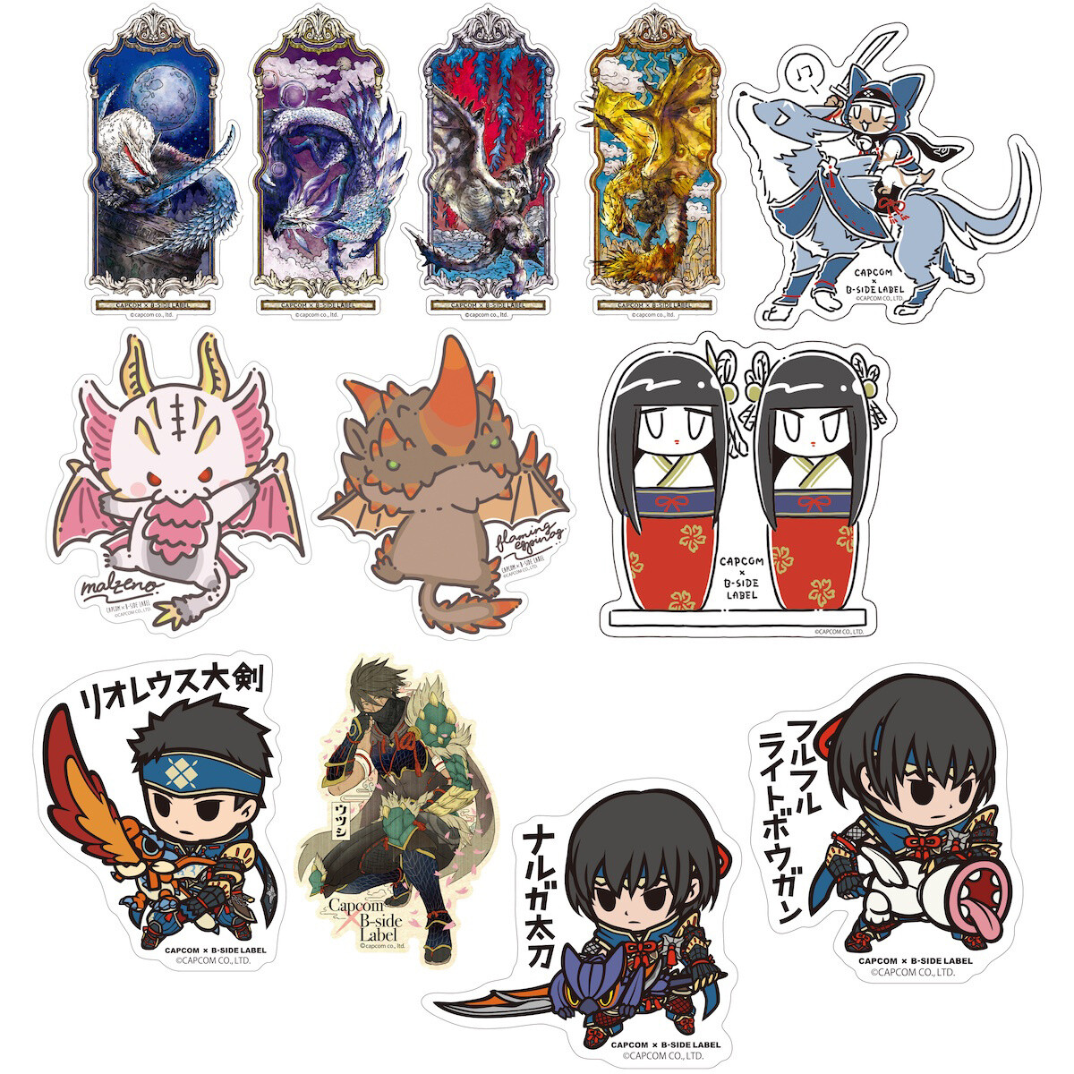 Capcom x B-Side Label Monster Hunter Sticker Collection Vol. 10 - Tokyo ...