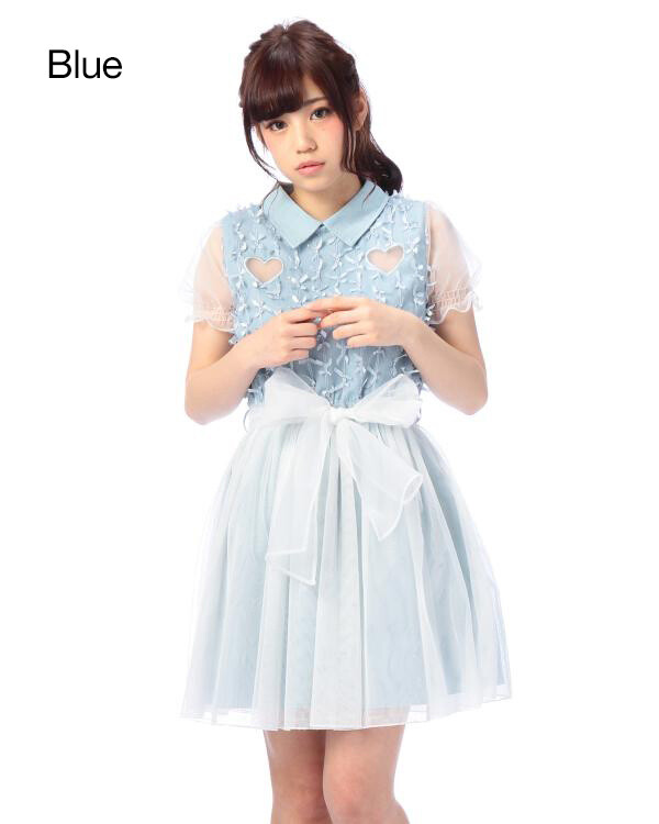 LIZ LISA Heart Ribbon Mesh Dress w/ Official LIZ LISA Shop Bag - Tokyo ...