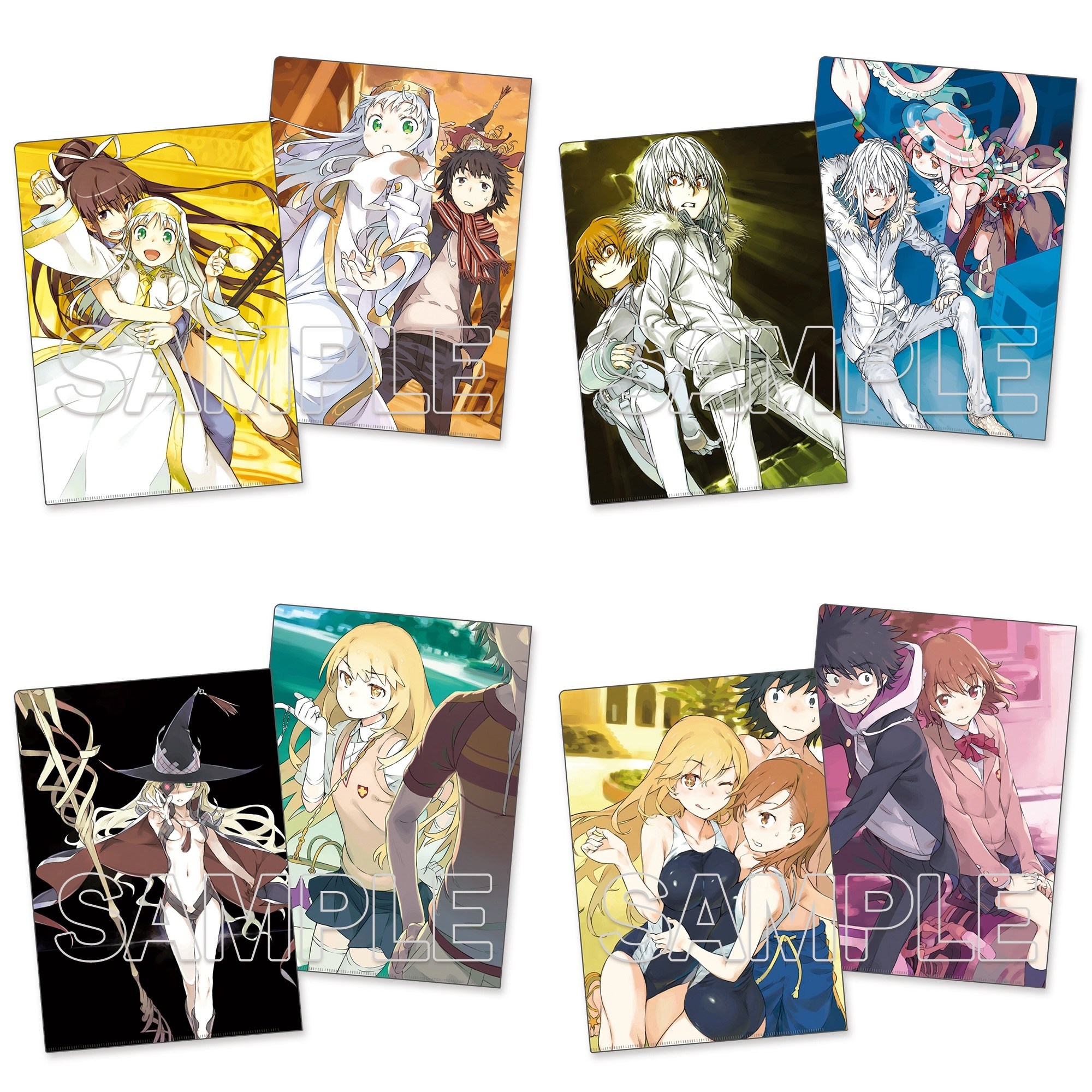 A Certain Magical Index 20th Anniversary Clear File Set: KADOKAWA ...
