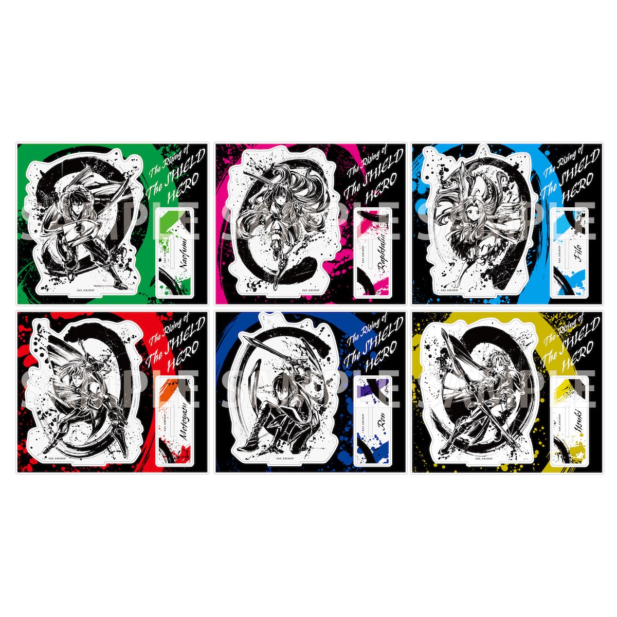 The Rising of the Shield Hero Season 3 Black Ink Painting Art Acrylic ...