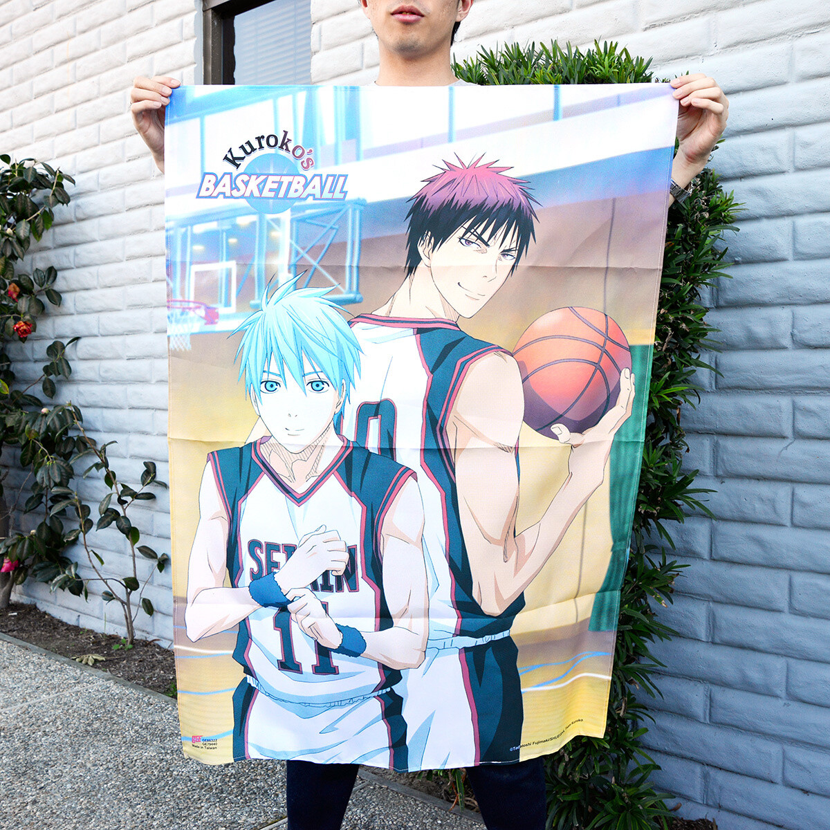 Kuroko's Basketball Kuroko & Kagami Ball Court Fabric Poster - Tokyo Otaku Mode (TOM)